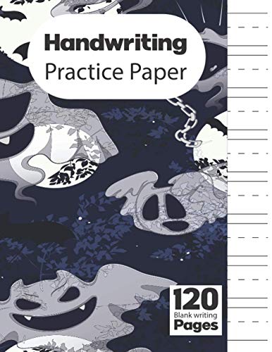 Handwriting practice paper: Halloween Writing Paper with Lines For Kids ...