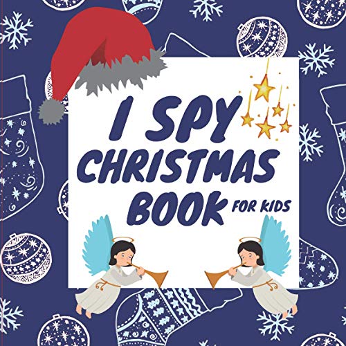 I Spy Christmas Book For Kids: Unique Activity Coloring & Guessing Game ...