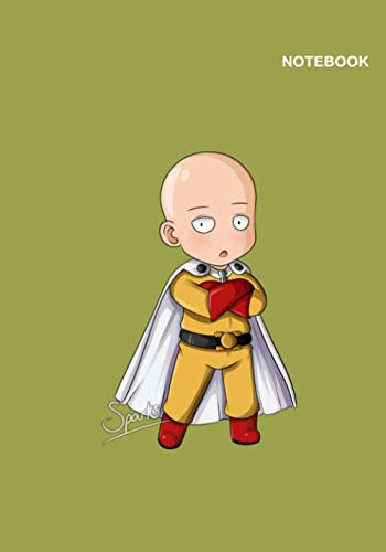 Logo One-Punch Man notebook: College-Ruled sketchbook for student, 110 ...