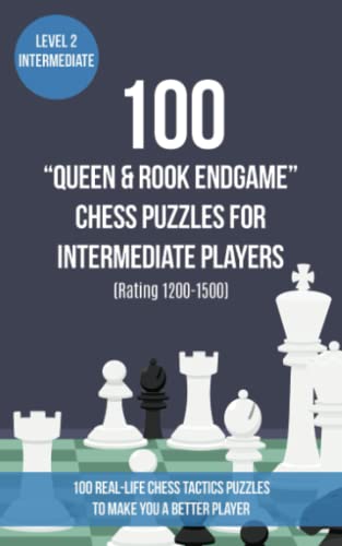 100 “Queen & Rook” Chess Puzzles for Intermediate Players (Rating 1200 ...