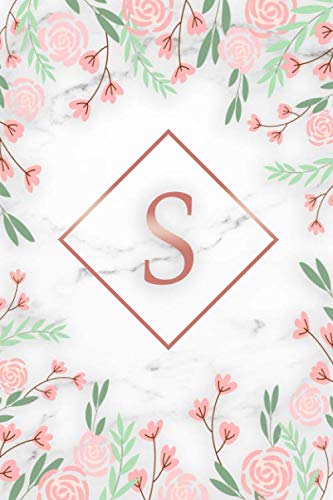 S: Initial Monogram Letter S College Ruled Notebook for Notes & Writing ...