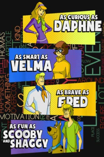Kids Scooby Doo Curious As Daphne Text: Notebook 6"x9" and 120 Lined ...