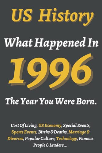What Happened In US History 1996 The Year You Were Born: Back In 1996 ...