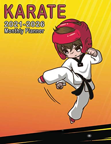 Karate: beautiful gift For KARATE lovers,6 Year Monthly Planner ...