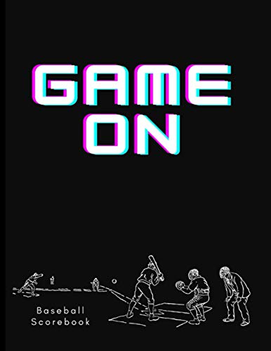 GAME ON Baseball Scorebook: Softball or Baseball Scorebook | Baseball ...