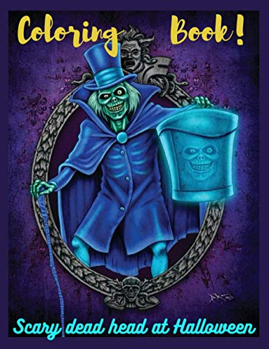 Coloring book, Scary dead head at Halloween: Are you ready to celebrate ...