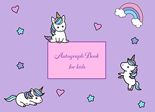Autograph Book For Kids: Signature collection book for children ...