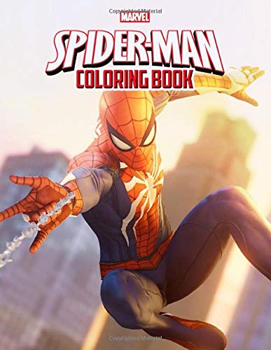Spiderman Coloring Book: 50+ Spider-man Illustrations for Boys & Girls ...