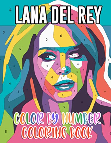 Lana Del Rey Color by Number: Famous Singer Songwriter Illustration ...
