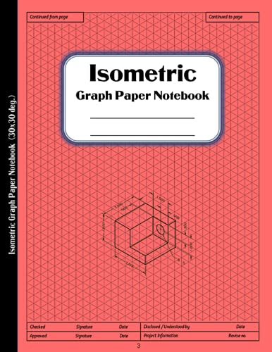 Isometric Graph Paper Notebook: Architectural, Interior Design Drawing ...