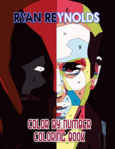Ryan Reynolds Color By Number: Canadian-American Actor, Film Producer ...