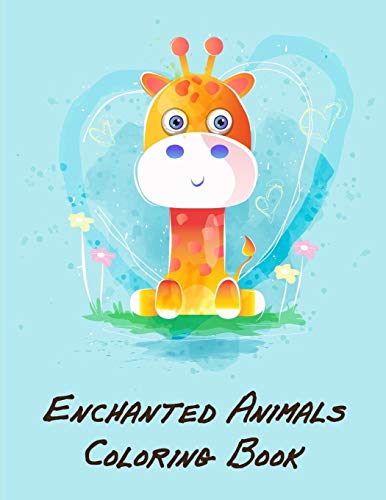 Enchanted Animals Coloring Book: Funny Christmas Book for special ...