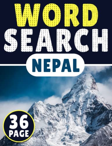 Nepal Word Search: 36 Page Of Word Search Puzzles, More Than 280 ...