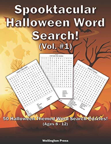 Spooktacular Halloween Word Search: 50 Halloween Themed Word Search ...