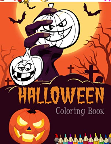 Halloween Coloring Book: Fun Design Halloween Coloring Book & Activity ...