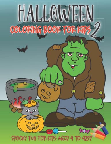 Halloween Coloring Book for Kids 2: Ghosts, Witches, Vampires all ...