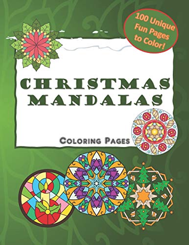 Christmas Mandalas Coloring Pages: Mandala Coloring Book for Kids and ...