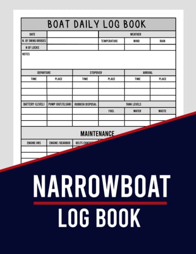 Narrowboat Log Book: Journal logbook to Record Boat and Trip ...
