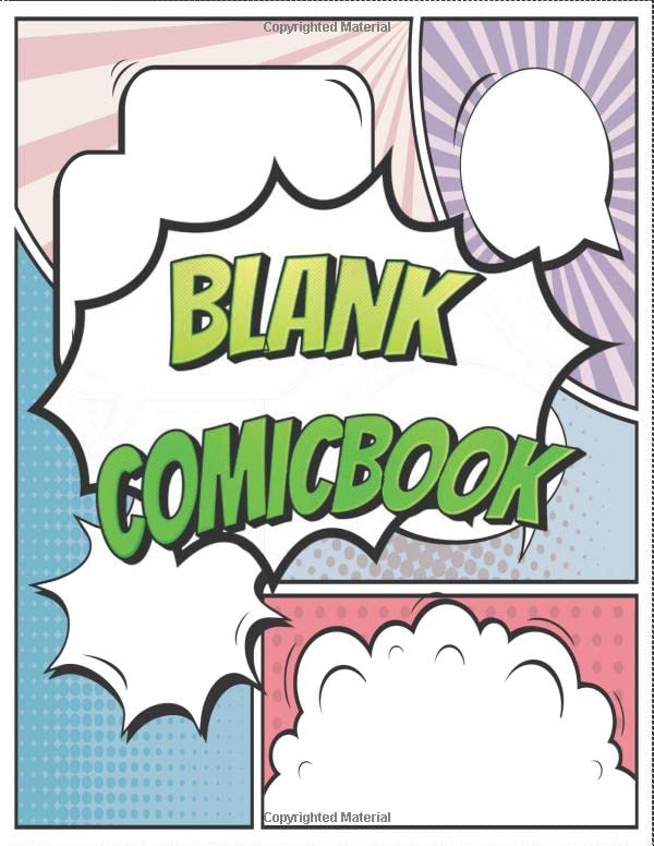 Blank Comic Book: Draw Your Own Comics - 100 Pages of Fun and Unique ...
