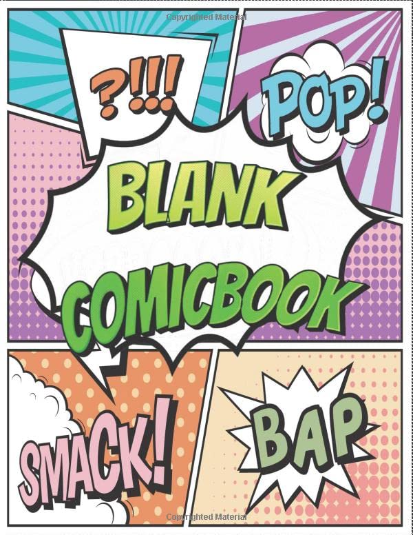 Blank Comic Book: Draw Your Own Comics - 100 Pages of Fun and Unique ...