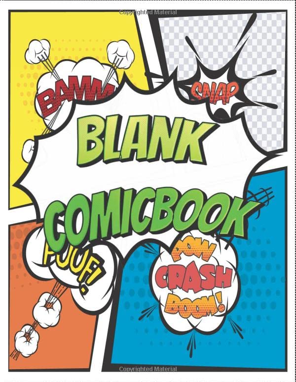 Blank Comic Book: Draw Your Own Comics - 100 Pages of Fun and Unique ...