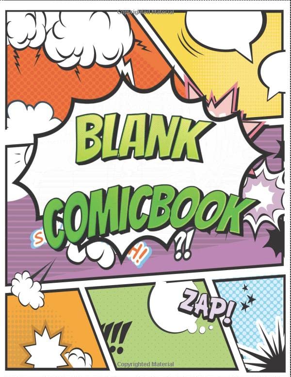 Blank Comic Book: Draw Your Own Comics - 100 Pages of Fun and Unique ...