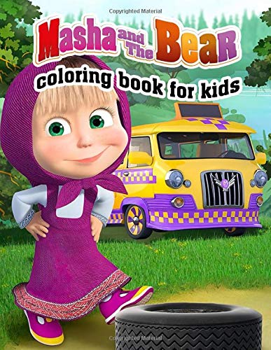 Masha and the Bear Coloring Book: Wonderful book for friends of Masha ...