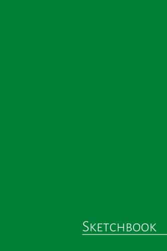 Green Art Sketch Book: Sketch Pad Journal for Drawing, Sketching, and ...