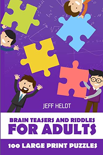 Brain Teasers And Riddles For Adults: Arukone Puzzles - 100 Large Print ...