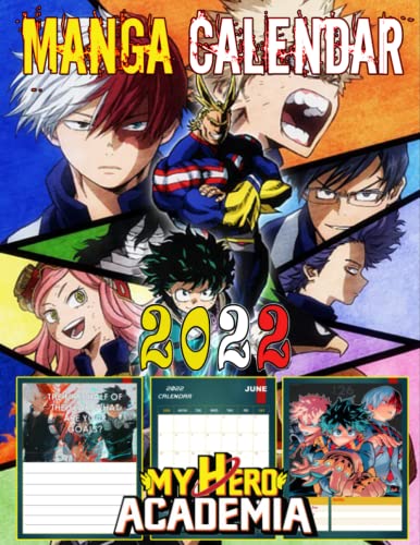 Manga My Hero Academia Calendar 2022: My Hero Academia Colorful Manga ...