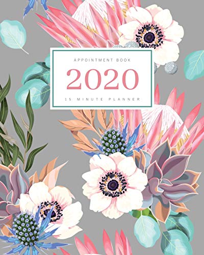 Appointment Book 2020: 8x10 | 15 Minute Planner | Large Notebook ...