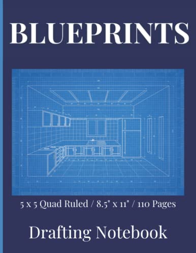 Blueprint Drafting Notebook: Sketchbook for Architects, Engineers, and ...