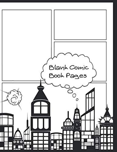 Blank Comic Book Pages: Blank Comic Strips For Kids - Large Paper Size ...