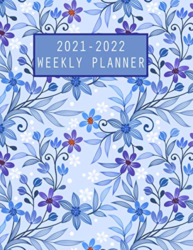 2021-2022 WEEKLY PLANNER: Awesome Floral 2 Year Daily Weekly Planner ...