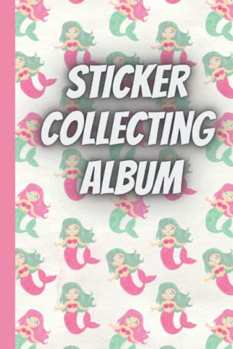 Sticker collecting album: Hardcover Cute mermaid theme| sticker album ...