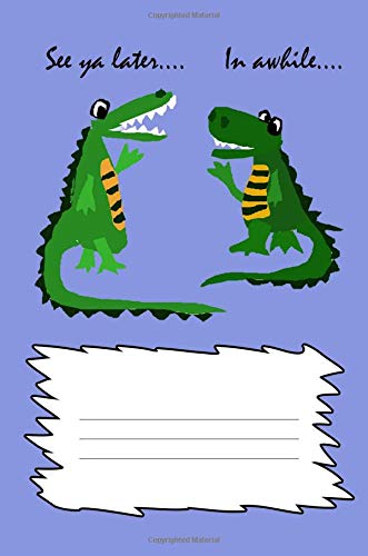 Primary Journal: 6" x 9 " Funny Alligator talking to Crocodile: Primary ...