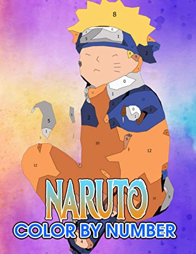 Naruto Color By Number Japanese Manga Series Illustration Color Number