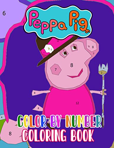 Peppa Pig Color by Number: Peppa Cute Pig Favorite Animation ...