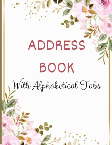 Address Book With Alphabetical Tabs: Large Print - Large Telephone ...