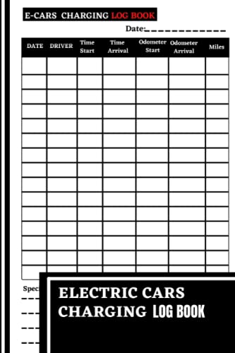 ELECTRIC CARS CHARGING log book: e-car driving & charging process ...