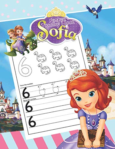 Sofia Numbers Tracing Book: Practice for Kids with Pen Control, Numbers ...
