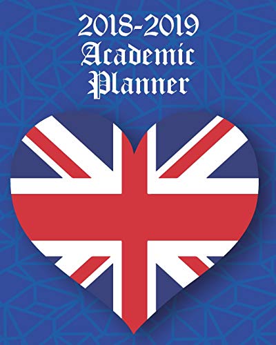 2018-2019 Academic Planner: Blue Union Jack Heart Cover by PuddingPie ...