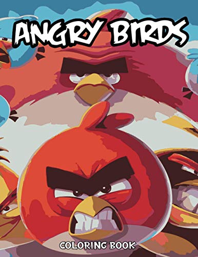 Angry Birds Coloring Book: Perfect Christmas Gift For Kids And Adults ...
