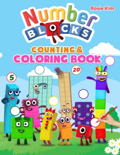 Numberblocks Counting & Coloring Book: Number 1-100 Activities ...