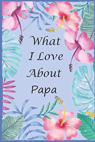 What I Love About Papa: Prompted Fill In Blank I Love You Book for Papa ...
