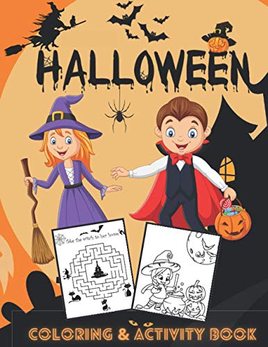 Halloween Coloring & Activity Book: A Collection of Fun and Easy ...