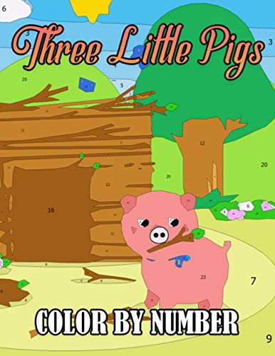 Three Little Pigs Color by Number: One of 50 Greatest Cartoons of All ...