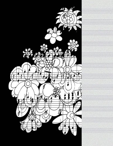 Music Manuscript Paper: Song Music Journal Notebook For Lyrics, Notes 8 ...