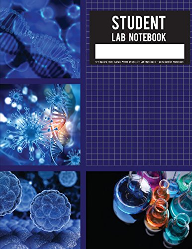 Student Lab Notebook: 1/4 Square inch (Large Print) Chemistry Lab ...