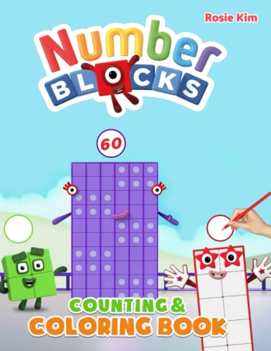 Numberblocks Counting & Coloring Book: Number 1-100 Activities ...